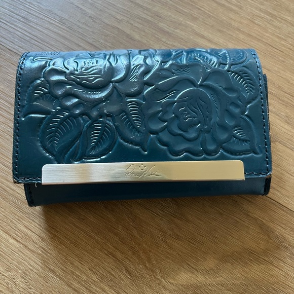 Patricia Nash | Bags | Patricia Nash Embossed Floral Leather Wallet ...